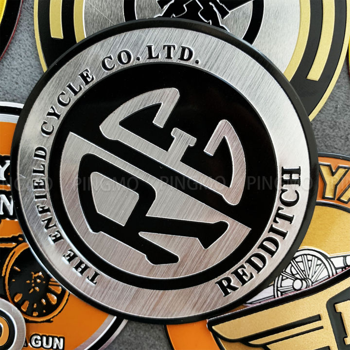 Vintage Royal Enfield Retro Racing Style Locomotive Aluminum Sticker ...