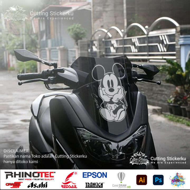 Cutting Stiker Mickey Mouse Variasi Motor Mobil Sticker Timbul Keren ...