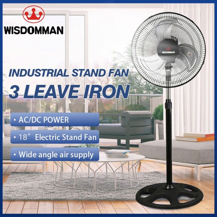 WISDOMMAN WSF-1803 18" 75W Industrial fan Stand fan Electric fan Strong ...
