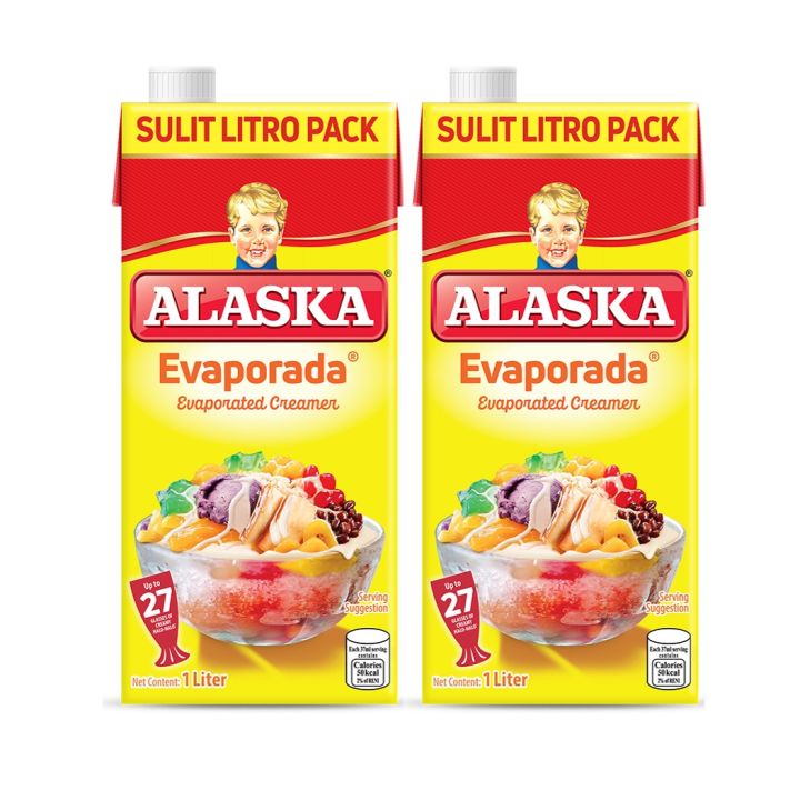 Alaska Evaporada Evaporated Milk 1L - Pack of 2 | Lazada PH