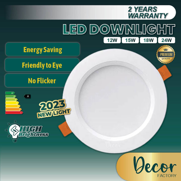LED Downlight Premium 4Inch 6Inch 12W 15W 18W 24W Round Square ...