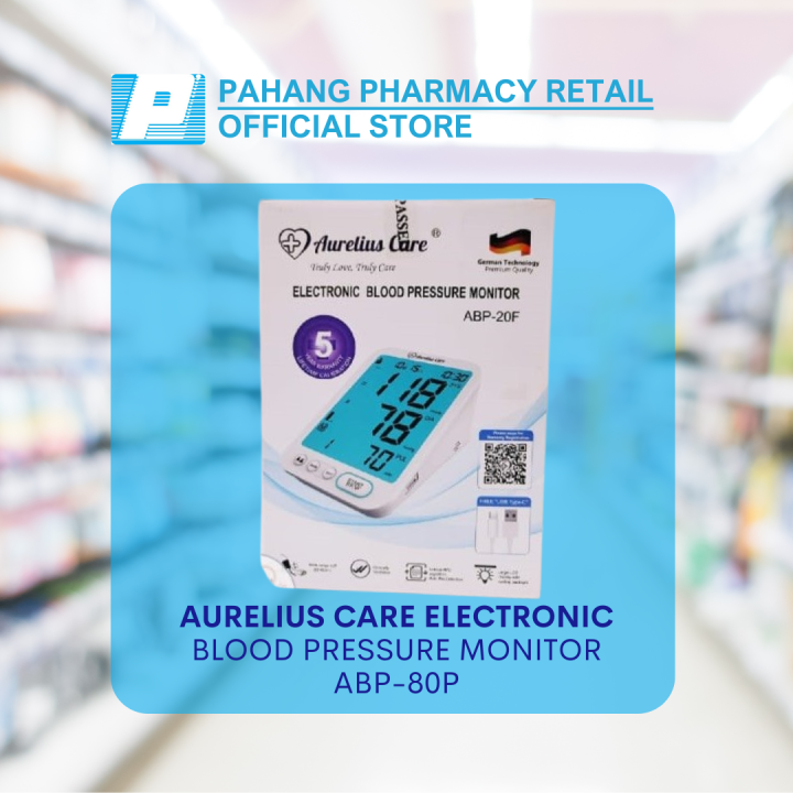 AURELIUS CARE ELECTRONIC BLOOD PRESSURE MONITOR ABP-80P | Lazada