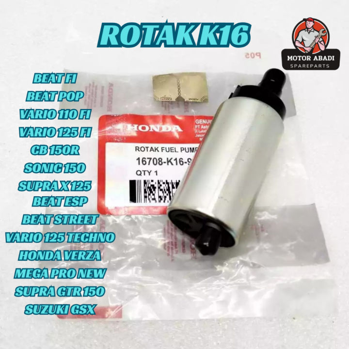 16700-K16-305 ORIGINAL Rotak Dinamo Fuel Pump Injeksi K16 Honda Beat FI ...
