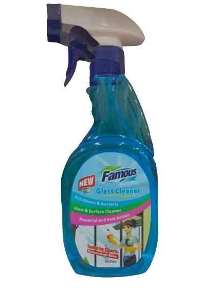 Famous Glass Cleaner (Glass and Surface Cleaner) Kill Germs and ...