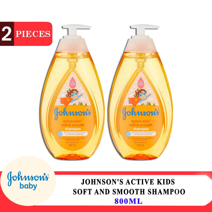 JOHNSON'S Active Kids Soft and Smooth Shampoo 800ml | Lazada Singapore