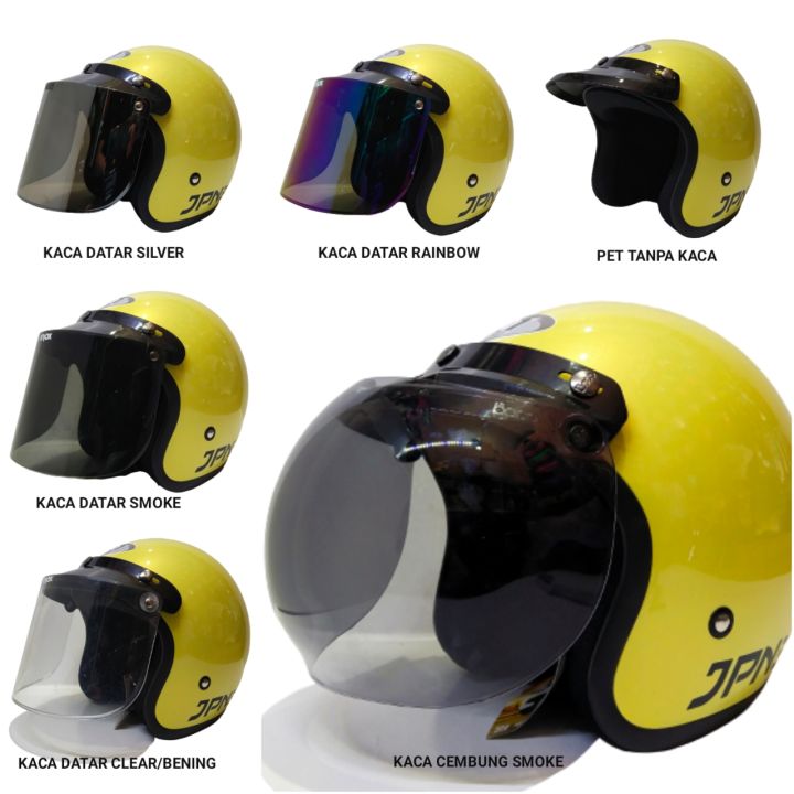 helm bogo jpn arc kuning lemon glossy | Lazada Indonesia