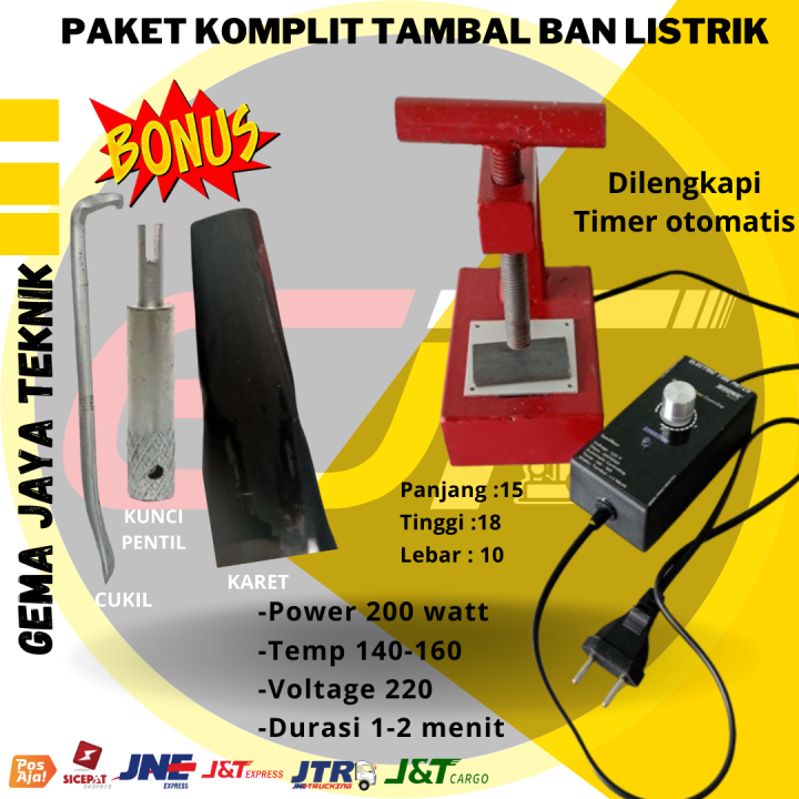 Alat Tambal Ban Listrik Tubles Paket komplit Tambal Ban Listrik ...