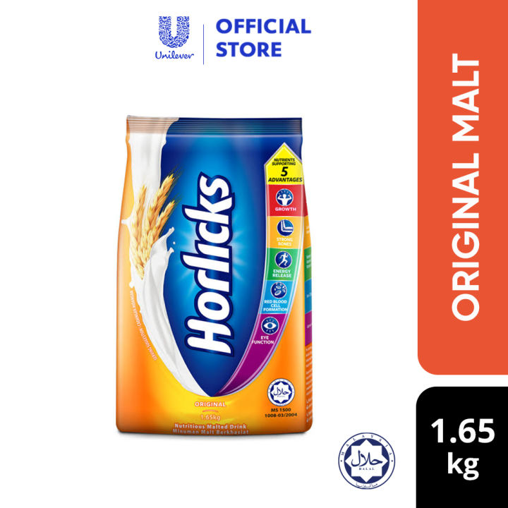 Horlicks Original Nutritious Malted Drink 1.65kg | Lazada