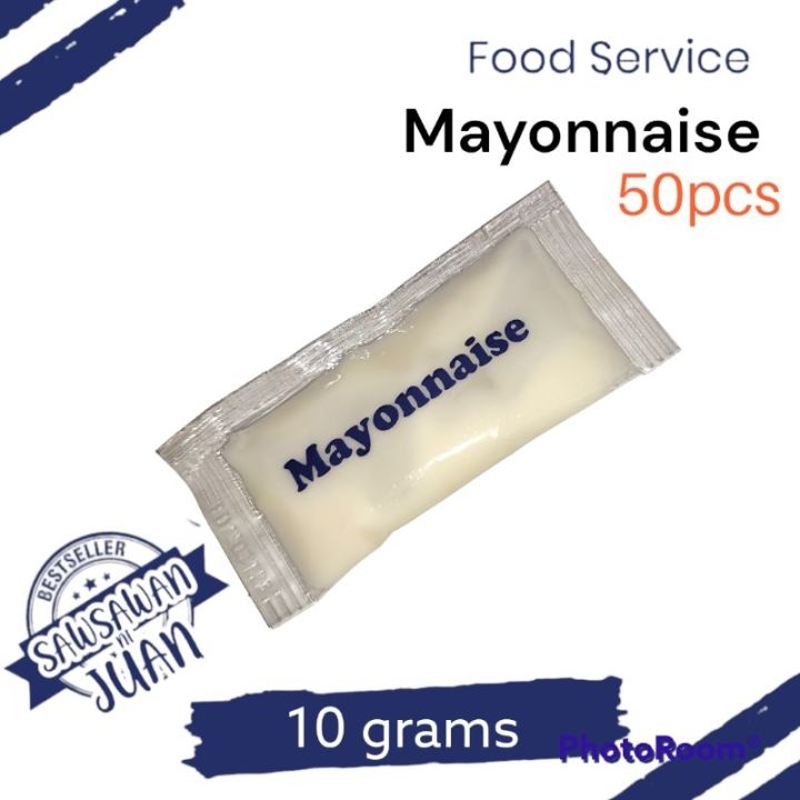 Mayonnaise Sachet 10grams 50pcs per pack for Hotdog, Corndogs and ...