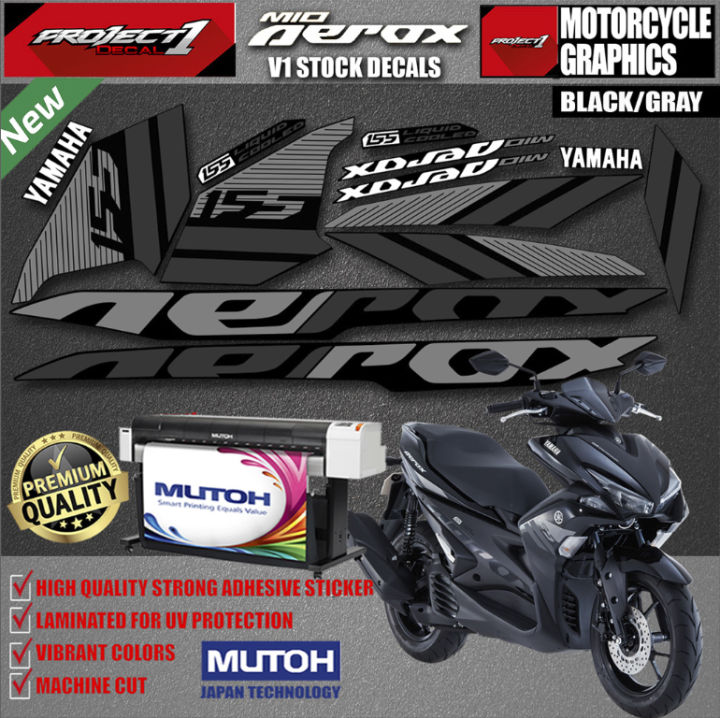 YAMAHA AEROX 155 STOCK DECALS LAMINATED STICKER | Lazada PH