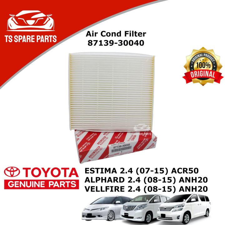 Toyota Air Cond Filter 87139-30040 Estima/Alphard/Vellfire ACR50,GGH20 ...