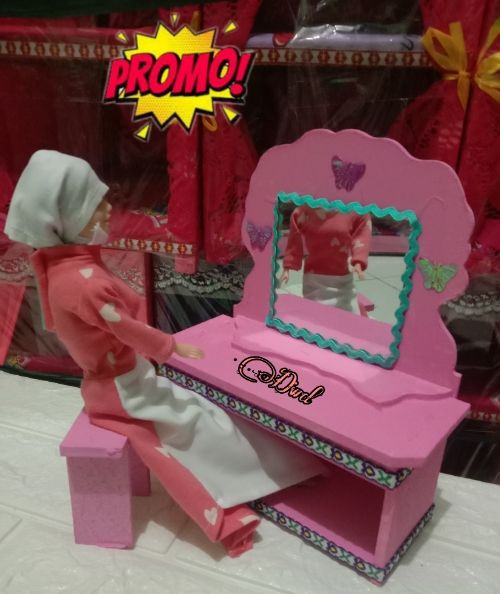MAINAN ANAK BERBIE HIJAP DAN MEA RIAS 1 SET [ Sepaket isi 2 pcs ...