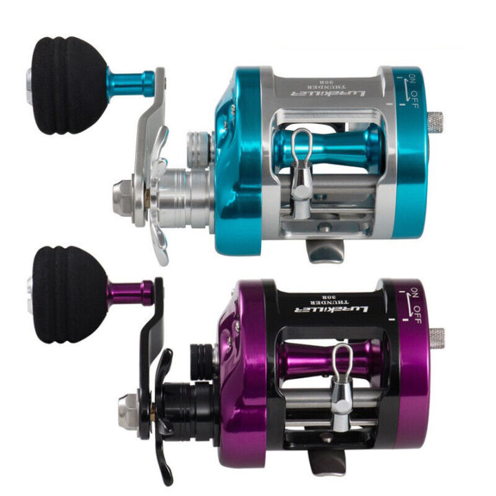 【TRAINFIS】Full Metal Trolling Saltwater Reel 12kg Drag 30R Slow Jigging ...