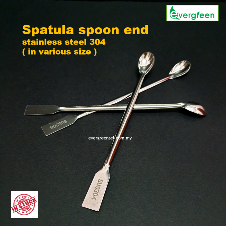Laboratory Spatula, spoon end Stainless Steel 304 in various length | Lazada
