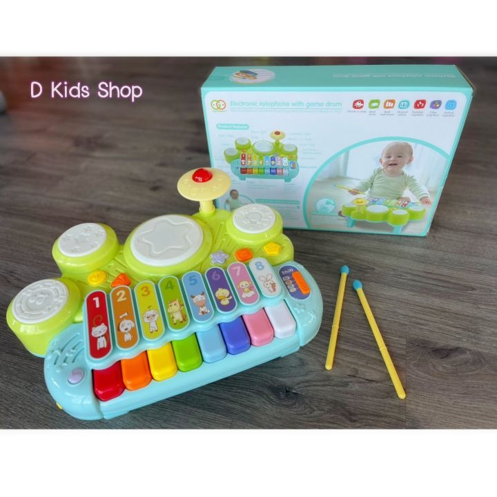Electronic Xylophone with Drum กลองนิ้งหน่อง ของเล่นเด็ก มีเสียงดนตรี ...