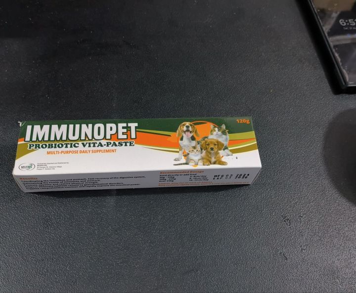 IMMUNOPET PROBIOTIC VITA-PASTE 120g for Dogs and Cats | Lazada PH