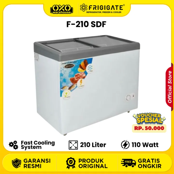 Chest Freezer FRIGIGATE Type F 210 SDF 200 Liter Pembeku Frozen Food ...