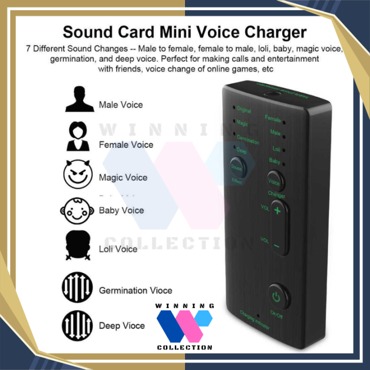 Winning Alat Pengubah Suara Voice Changer Mini Portable - AE19 ...