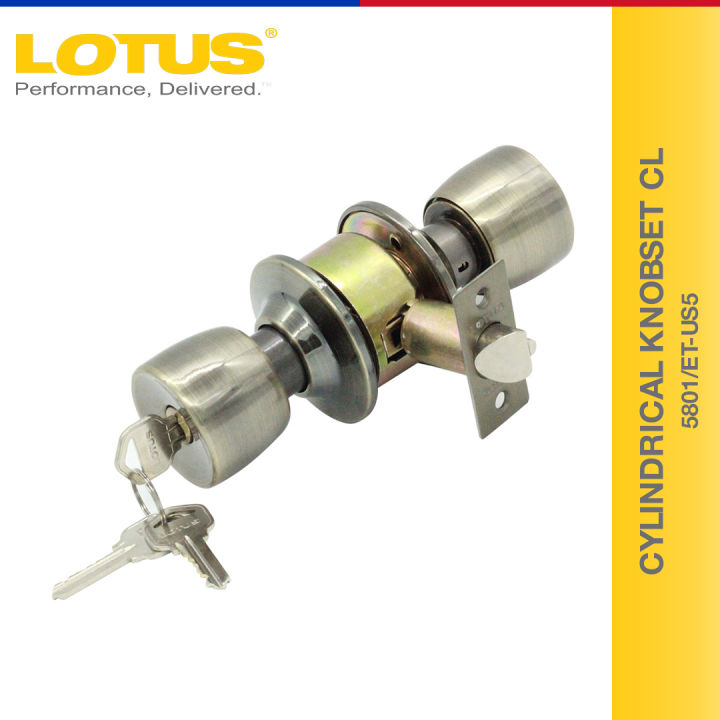 Lotus Cylindrical Knobset CL - Door Hardware & Locks | Lazada PH