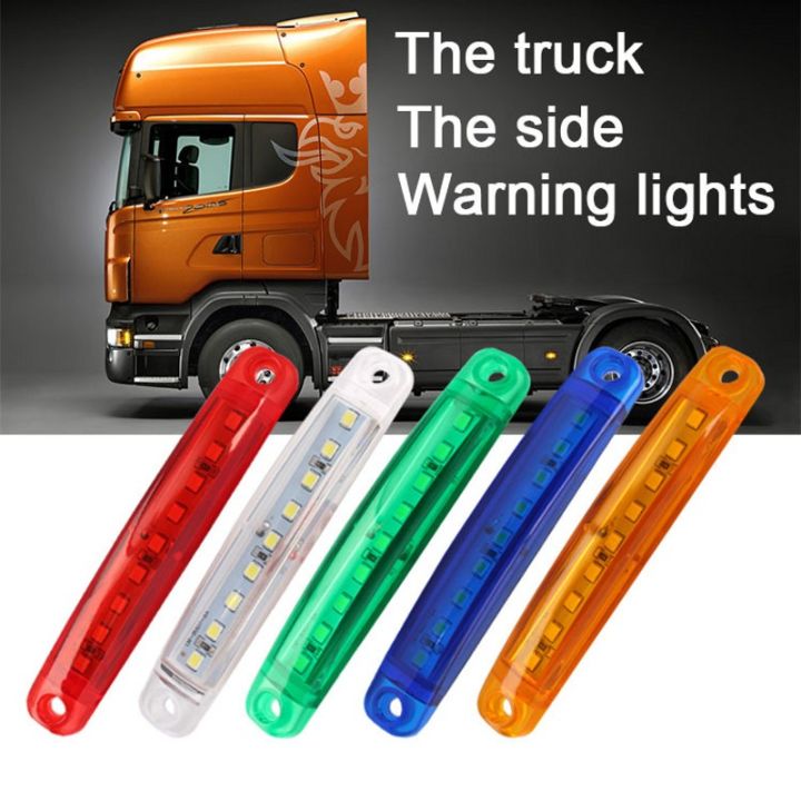 【CCWOLF】 9 LED Truck Side Warning Light Waterproof Signal Marker Lamp ...