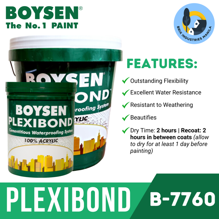 Boysen Plexibond Cementitious Waterproofing System 4 Liters (Gallon) B ...