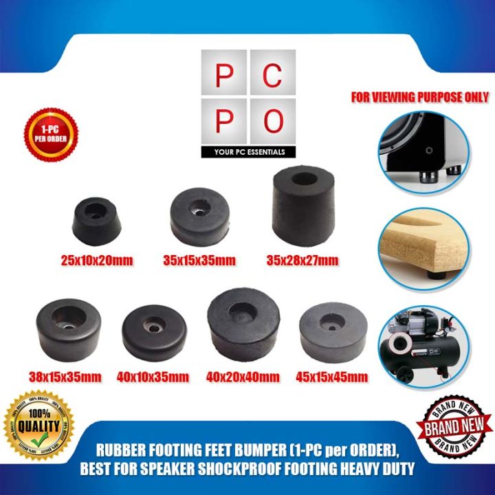 PC PO RUBBER FOOTING FEET BUMPER (1-PC per ORDER), BEST FOR SPEAKER ...