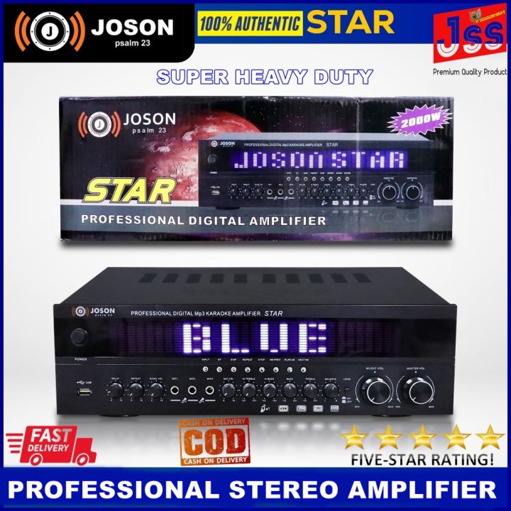 JOSON STAR NEW UPGRADED 2000Wx2 HD Digital Karaoke Professional Stereo ...