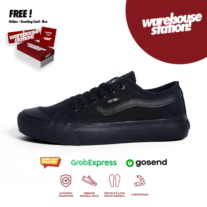 SABA Veloz Low All Black | Lazada Indonesia