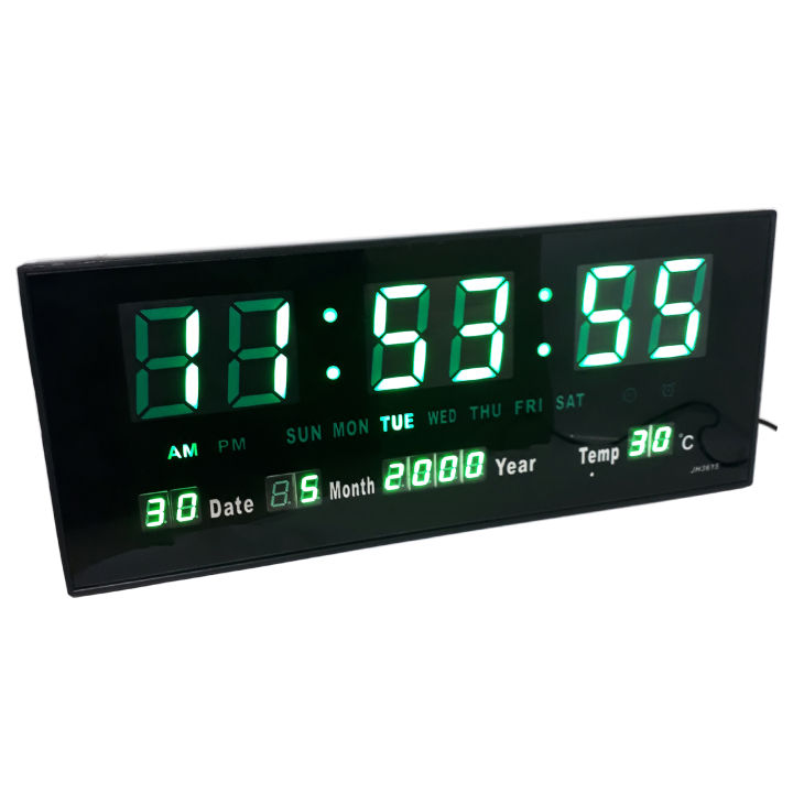 Sonifer Jam Dinding Digital Clock SMS-3615 Jam Tembok Led Hijau ...