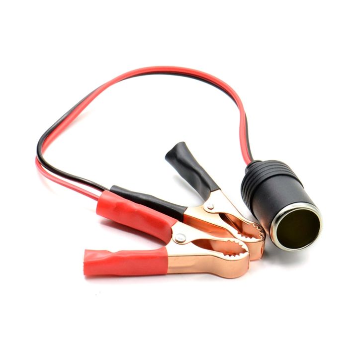 Durability 12V Extension Cord Plug Socket with Battery Clamp ...