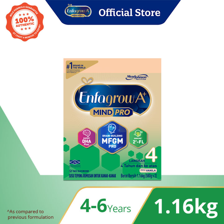 Enfagrow A+ Step 4 - 1.16kg ORIGINAL / VANILLA Susu Milk Formula Powder ...