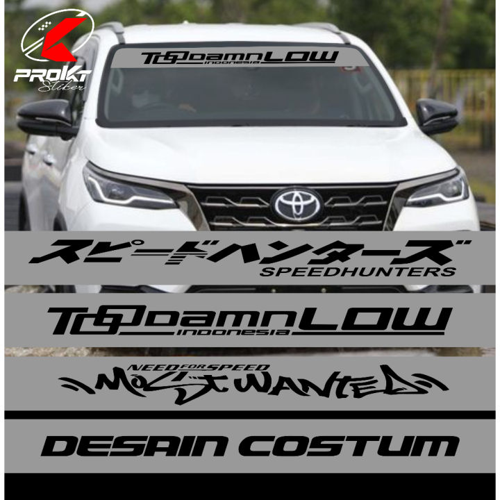 Stiker Mobil Kaca Depan dan Stiker Mobil Kaca Belakang(Bisa Costum dan ...