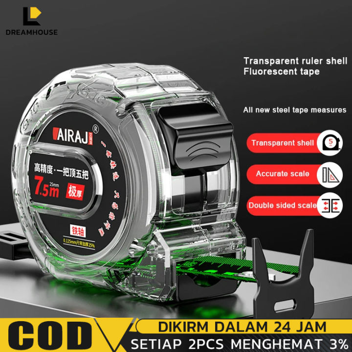 meteran 5 meter anti karat/meteran 10 meter paling kuat/meteran murah 3 ...