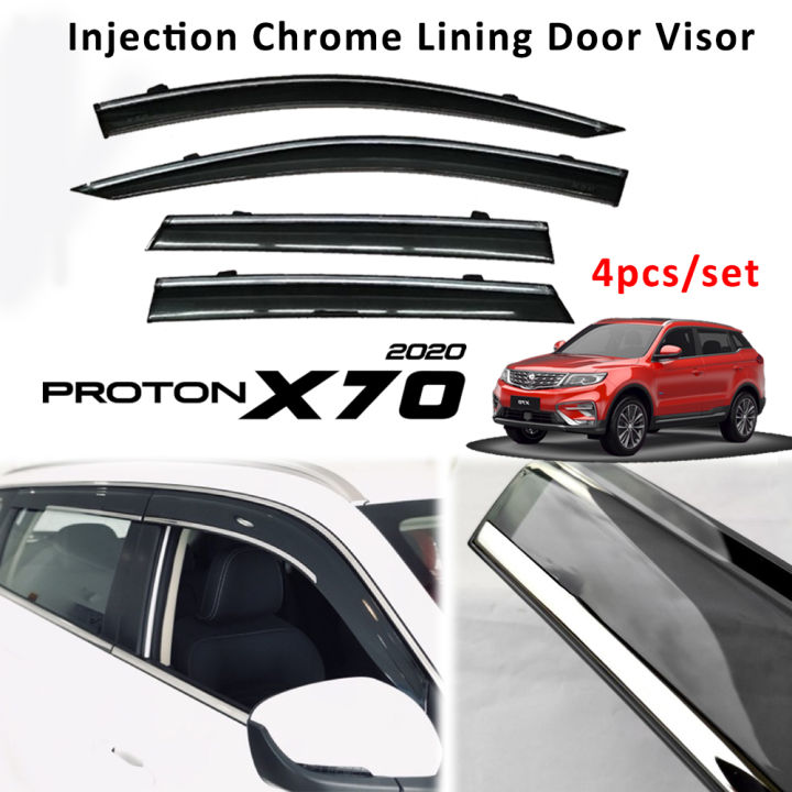 For Proton X70 Door Visor Air Press Window Acrylic Door Visor Wind ...