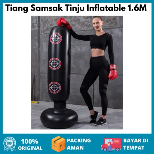 Vertical Punching Bag Tiang Samsak Tinju Inflatable 1.6M / Samsak Tinju ...