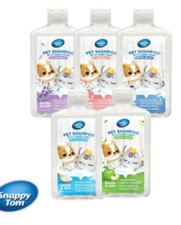 Snappy Tom 500ml Pet Shampoo With Conditioner (Lavender / Rose / Goat ...