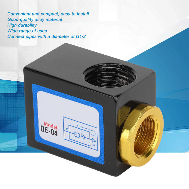 Quick Exhaust Valve G1/2 Pneumatic Control Valve QE‑04 for Pneumatic ...
