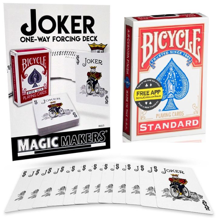 Bicycle One Way Force Deck Bicycle Rider Back Playing Cards Magic ...