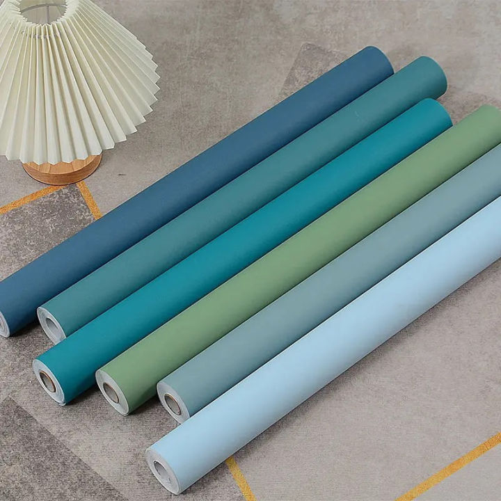 PROMO TURUN HARGA Wallpaper Sticker Dinding Polos Berserat Elegan ...