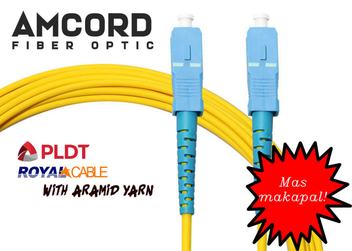 Fiber Optic Patch Cord/Cable PLDT Compatible SC-UPC to UPC Blue ...