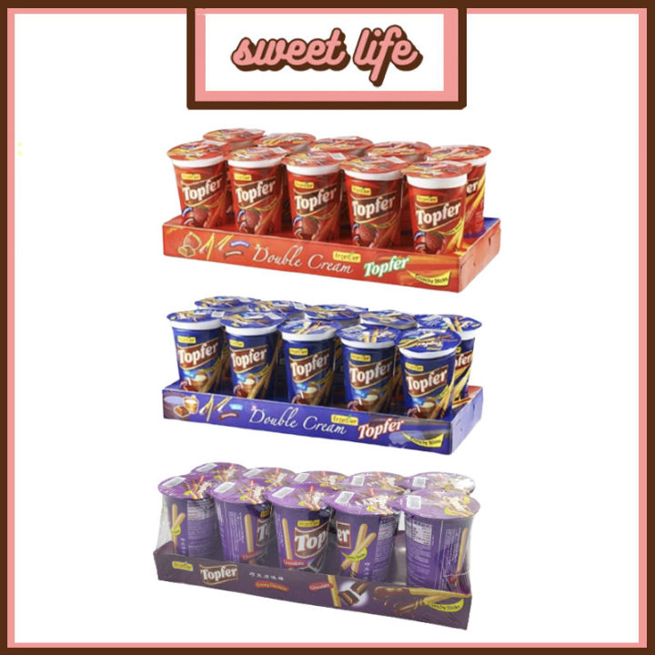 10'S X 40G FRONTIER TOPFER CHOCOLATE STRAWBERRY BISCUIT STICK CRUNCHY ...