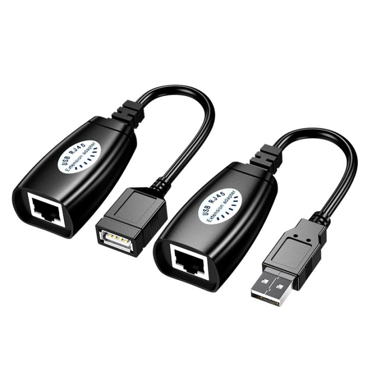 Usb Extender Over Rj45 Cat 6/5/5e Adapter 50m Usb To Rj45 Lan Extension ...