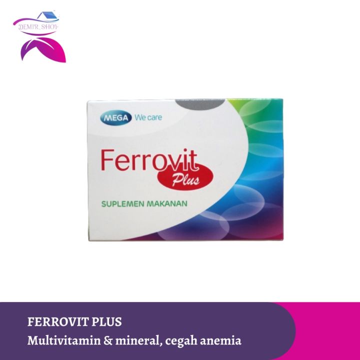 Ferrovit Plus Multivitamin & Mineral Untuk Daya Tahan Tubuh / Cegah ...