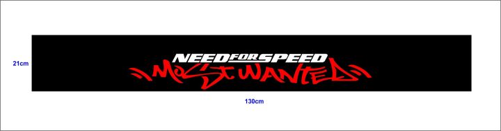 Need for Speed (Most Wanted) windshield sticker - 1pc | Lazada PH