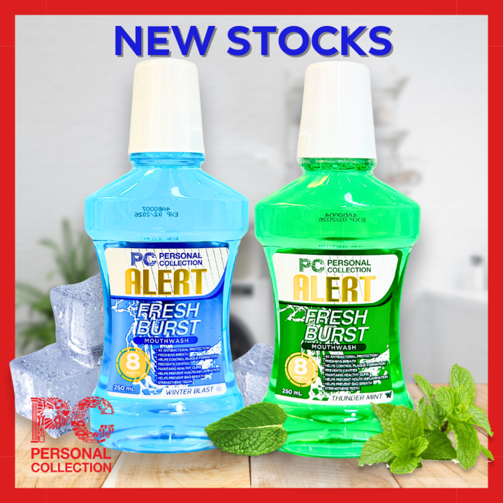 Alert Fresh Burst Mouthwash Optimum Fluoride Toothpaste Advance Care ...