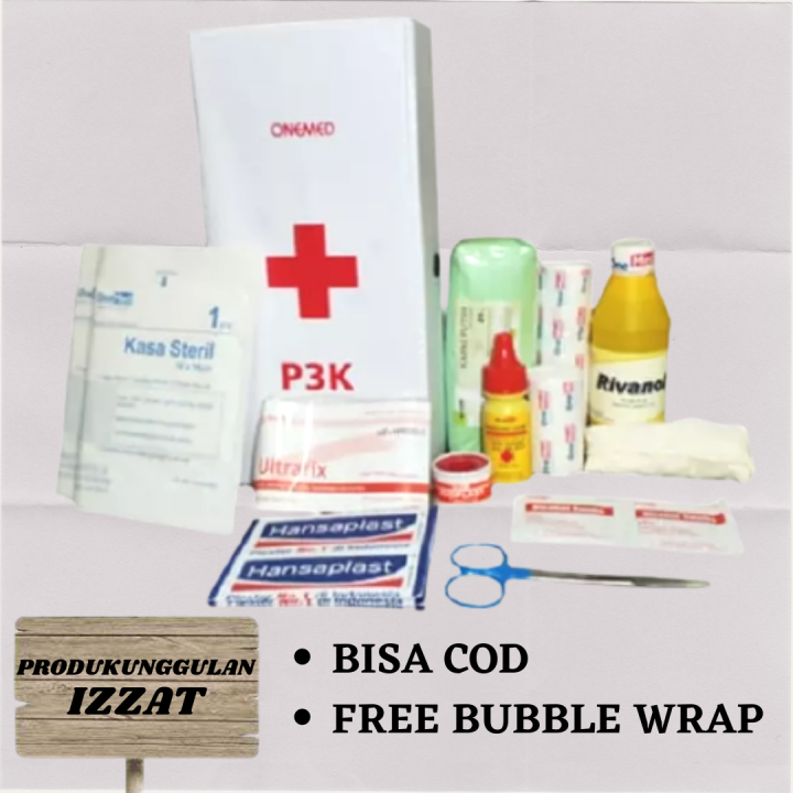 Kotak P3K First Aid Kit - P3K mobil isi lengkap Onemed | Lazada Indonesia