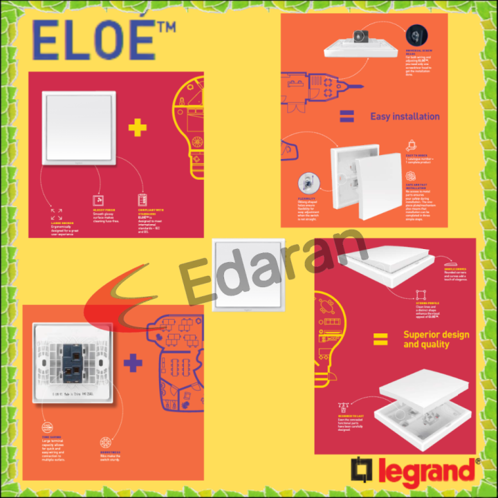 ELOE SERIES (WHITE) - SWITCH / SOCKET / DOOR BELL / HEATER / DATA ...