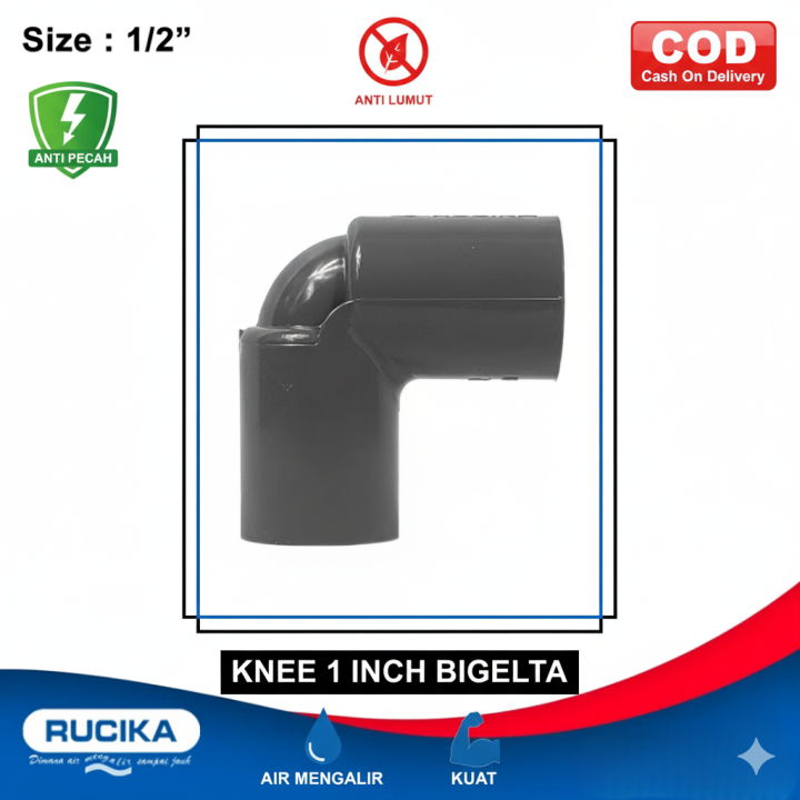Knee 1 inch PVC / Keni 1" Elbow 1" L Pipa Paralon | Lazada Indonesia
