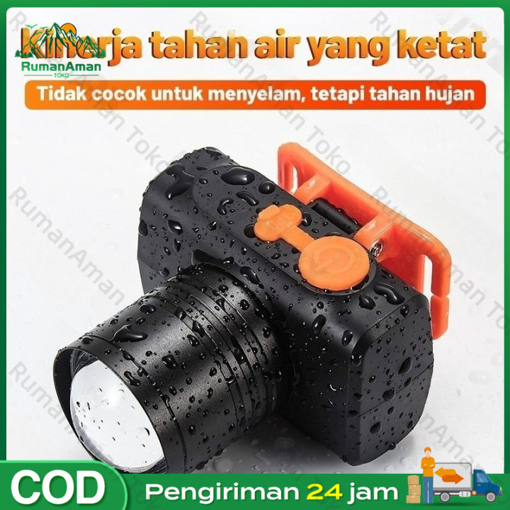Senter Kepala LED Luby / HM-350 Senter Kepala Cahaya Senter LED ...