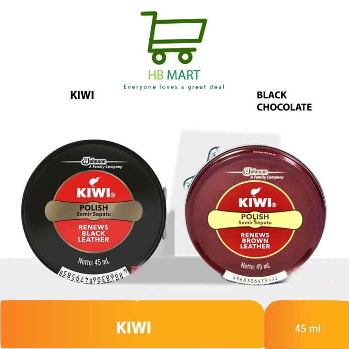 KIWI POLISH SEMIR SEPATU BLACK / COKLAT 45ML | Lazada Indonesia